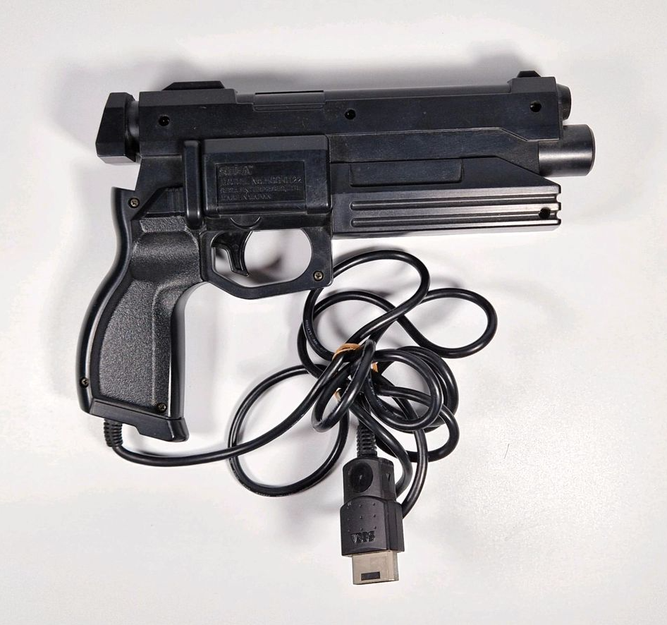 SEGA – SEGA Saturn Shooter Pistole Gewehr Gun HSS-0122 Schwarz ...